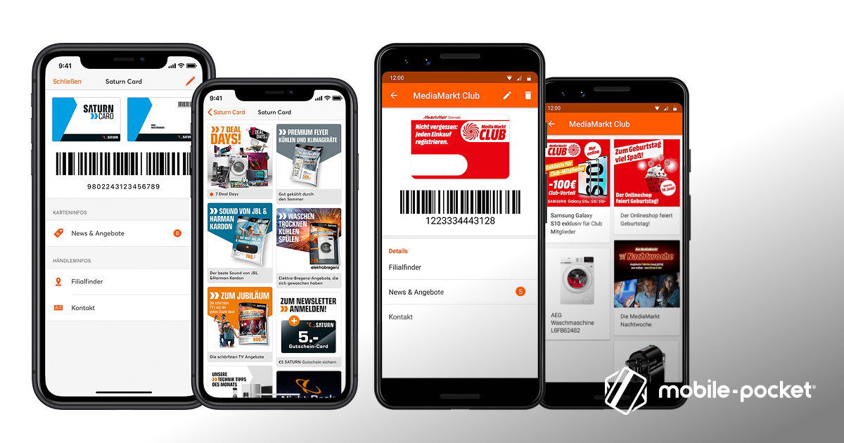 mobile-pocket in use at MediaMarkt and Saturn